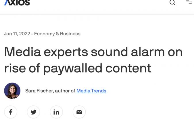 Axios 11 Jan 2022 | Reuters Institute for the Study of Journalism